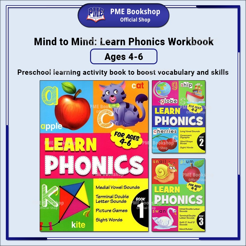 【PME Bookshop】 Mind to Mind: Learn Phonics Workbook | Ages 4-6 ...