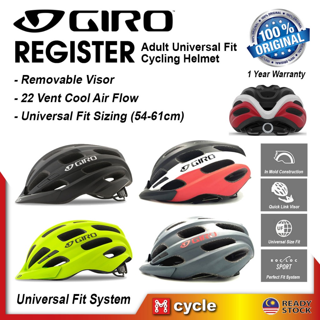 [100% Original] GIRO Register Cycling Helmet Road Bike MTB Removable ...