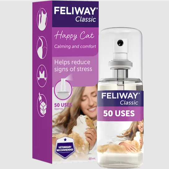 Feliway Classic Spray / Diffuser + Refill 48ml / Refill 48ml only ...
