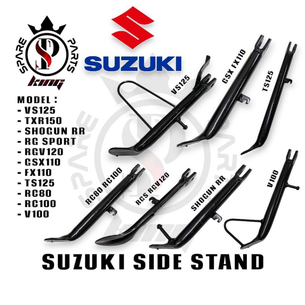 SUZUKI SIDE STAND TONGKAT TEPI MOTOR SHOGUN RR SHOGUN125 VS125 V100 ...