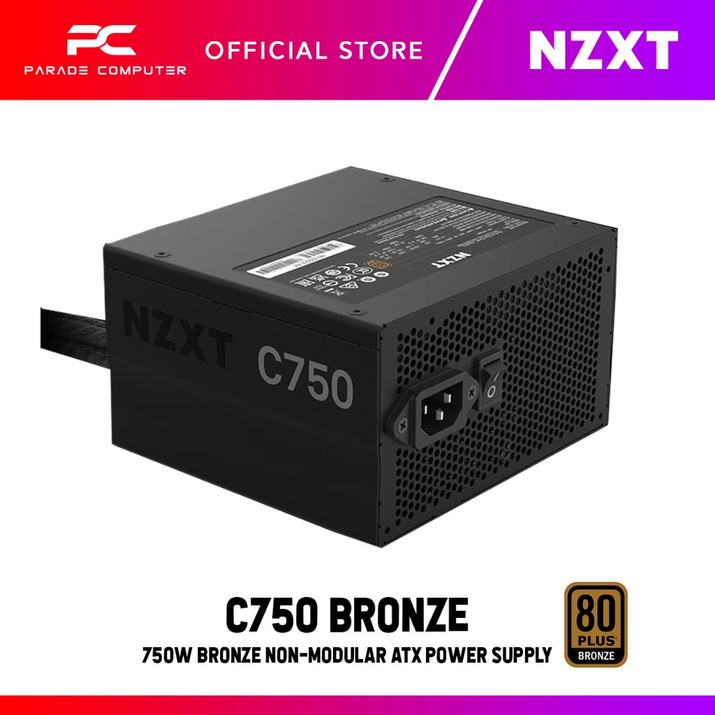 NZXT C750 Bronze 750W Semi-Modular ATX Power Supply | Shopee Malaysia