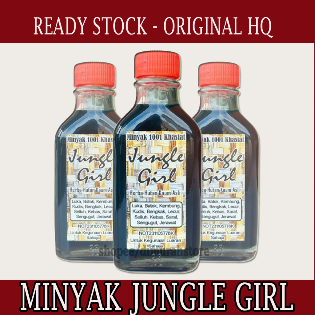 READY STOK MINYAK JUNGLE GIRL MINYAK HERBA 1001 KHASIAT ORIGINAL HQ | Shopee Malaysia