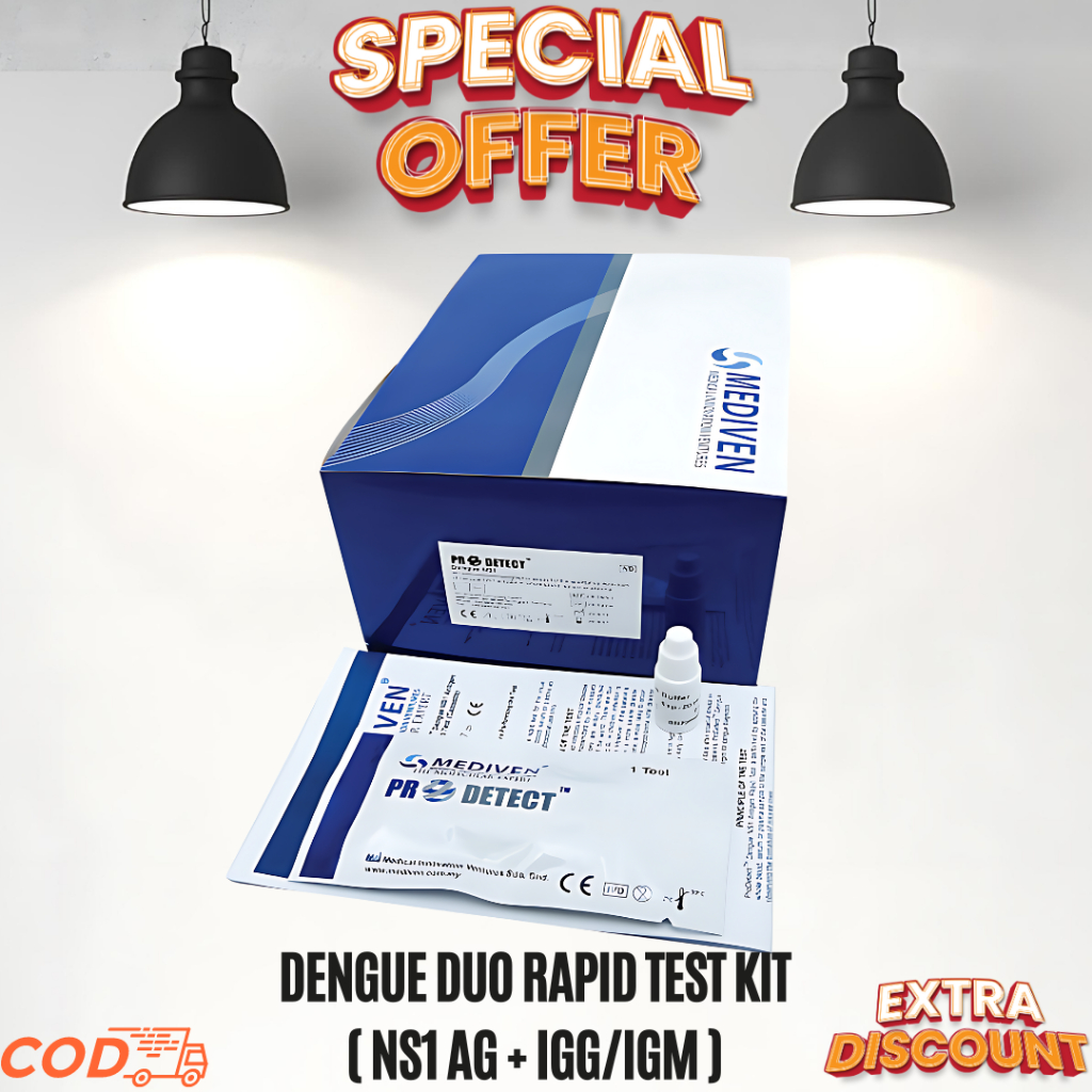 [MDA APPROVED] Dengue Duo Combo NS1 Ag & IgG/IgM Rapid Test Kit (10 ...