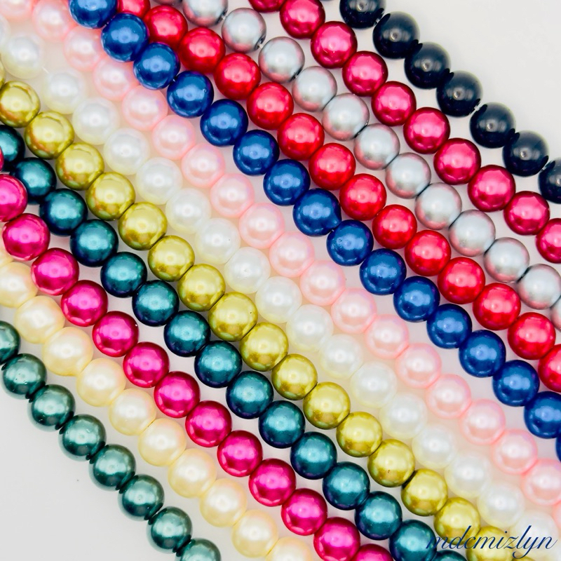 Manik Pearl Bead Glass Manik Kaca #No 1 [ Size 4,6,8mm ] MDC Malaysia ...