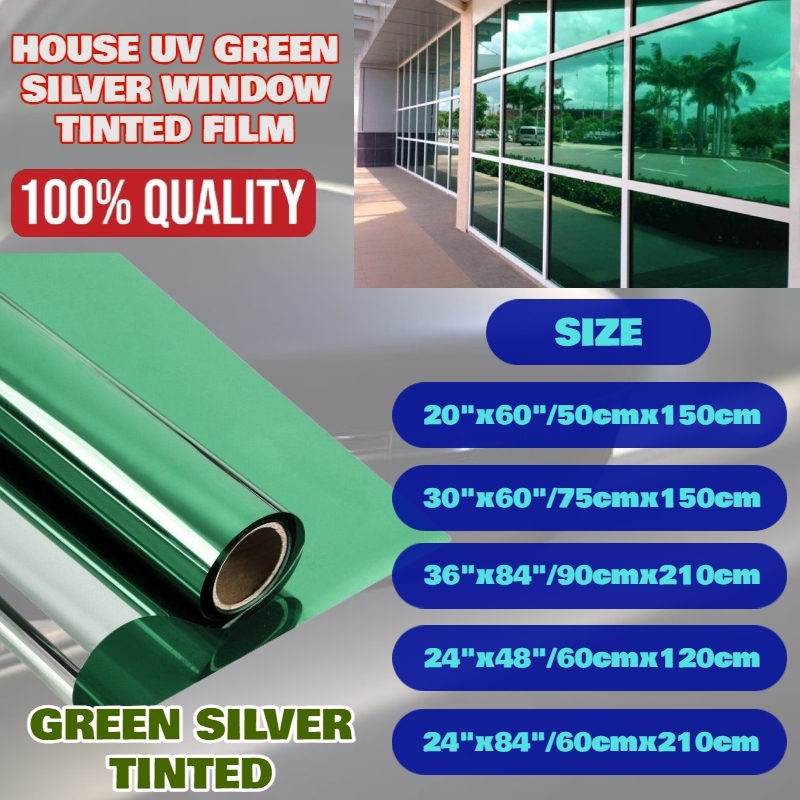 Tinted Rumah UV Green Silver /House Tinted Window Film | Shopee Malaysia