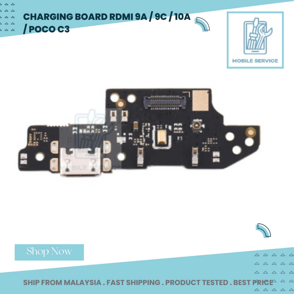 REDMI 9A / 9C / 10A / POCO C3 Charging Board Sparepart Replacement ...