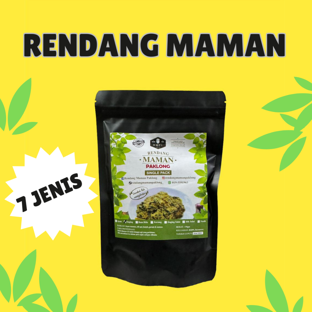 Rendang Maman Paklong Original Gemencheh Dapur Kayu Api | Shopee Malaysia