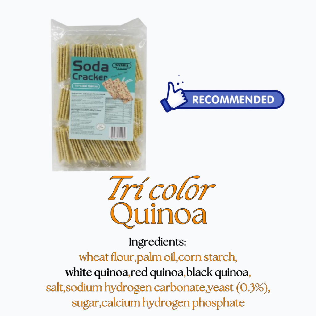 SANWA SODA Crackers Soda Biscuits 480g 苏打饼干/ TRAIN Brand Gel Layer ...