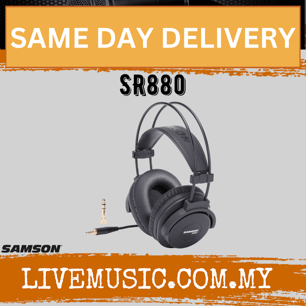 Samson SR880 Closed-Back Studio Headphones ( SR-880 / SR 880 ) | Shopee ...