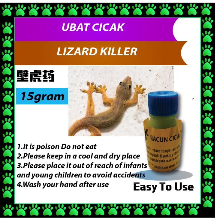 Ubat Cicak Killer paling berkesan / Anti Lizard / Ubat Cicak / Racun ...