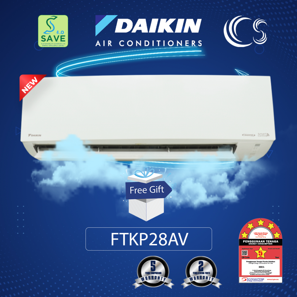 [NUR PETRA] DAIKIN NEW PLASMA ION INVERTER AIRCOND 5 STAR Air ...
