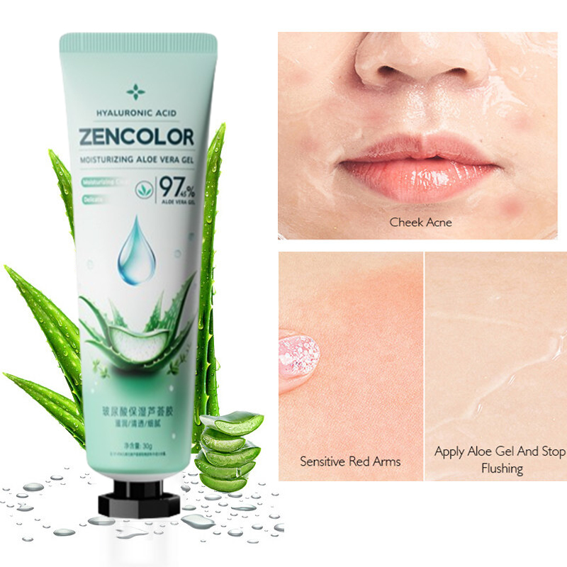 Aloe Vera Gel Natural Herbal Moisturizing Face Cream Remove Acne After ...