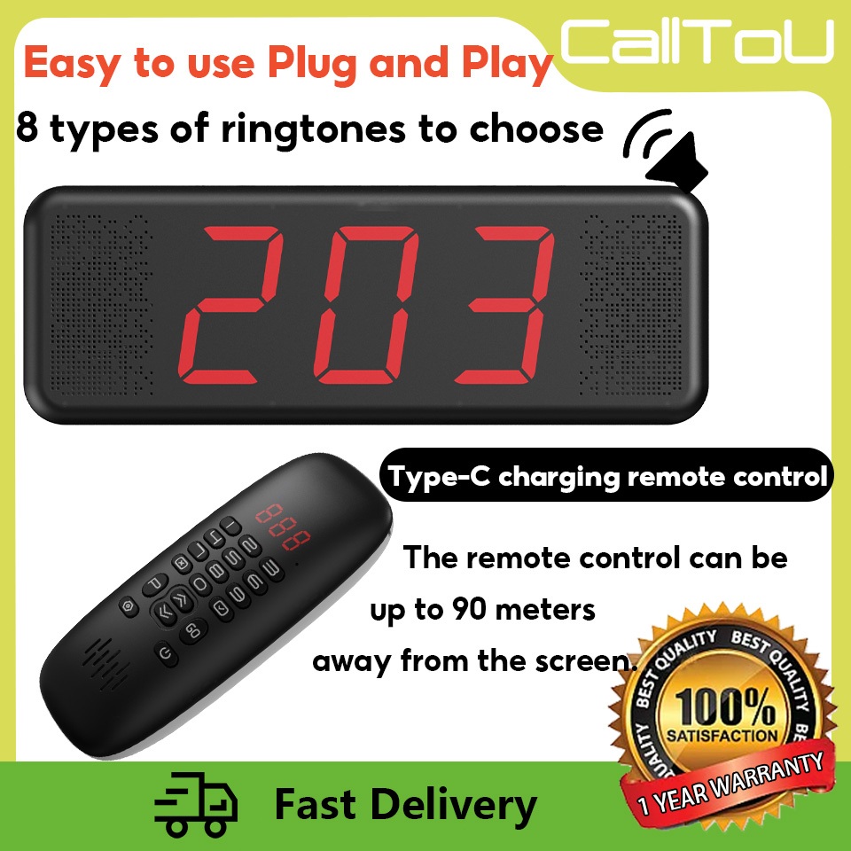 CallToU Wireless Queue Calling System for Clinic/Office Consult Room ...