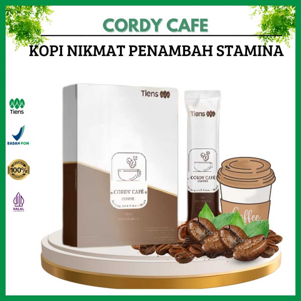 cordy cafe kopi herbal tiens menjaga stamina daya tahan tubuh|kopi ...