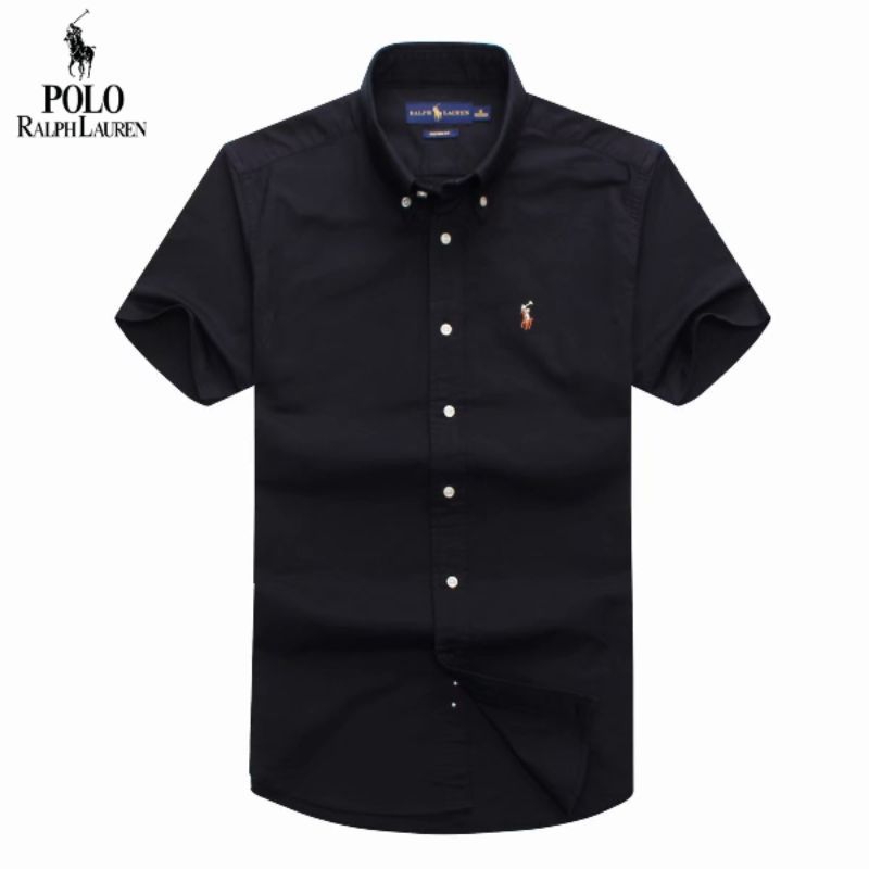 Kemeja Separuh Lengan Kapas Premium Kolar Mandarin Baru Tiba. | Shopee ...