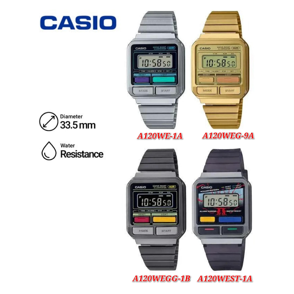 Casio Retro Vintage Unisex Watch A120WEGG / A120WEG / A120WE / A120 ...