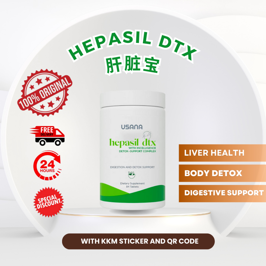 🔥 ORIGINAL USANA HEPASIL DTX 肝臟寶 84 TABLETS 🔥 WITH KKM STICKER | Shopee ...