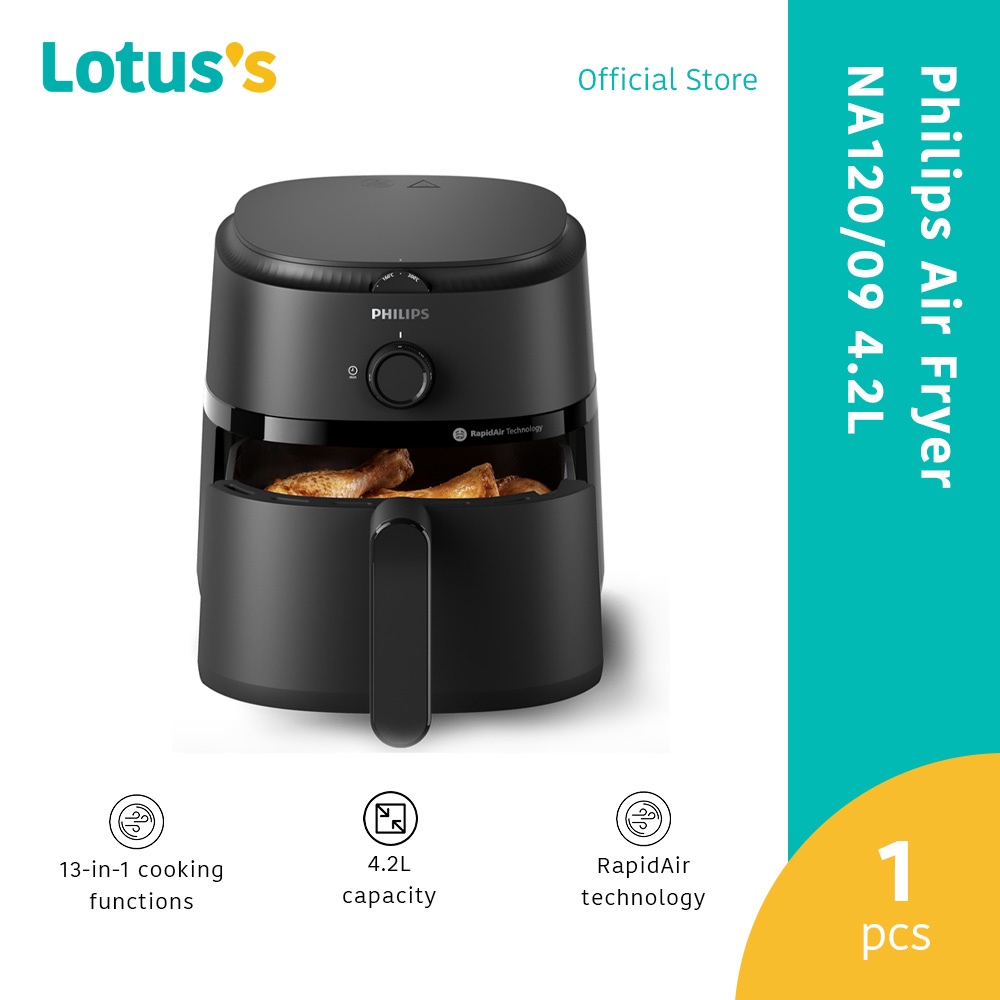 Philips Air Fryer NA120/09 4.2L | Shopee Malaysia