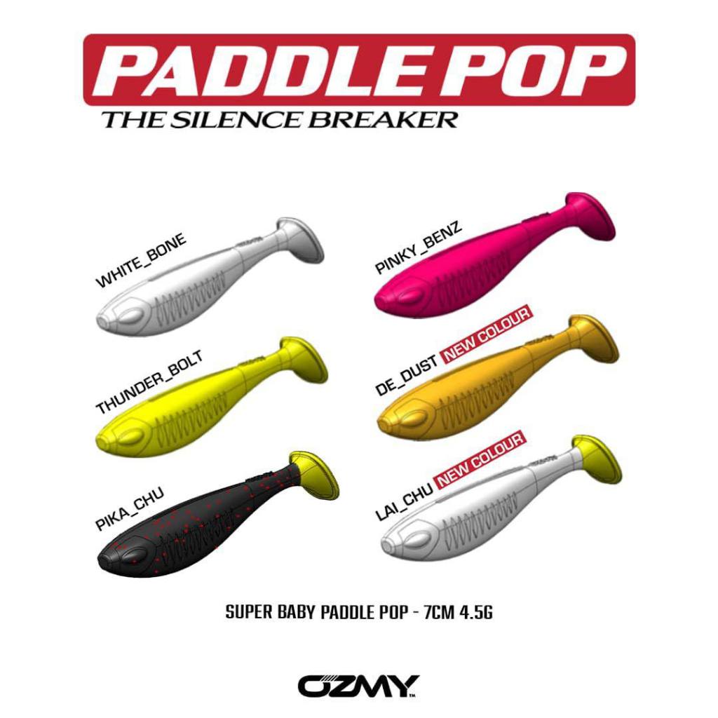 SOFT PLASTIC SP OZMY SUPER BABY PADDLE POP 7CM | Shopee Malaysia