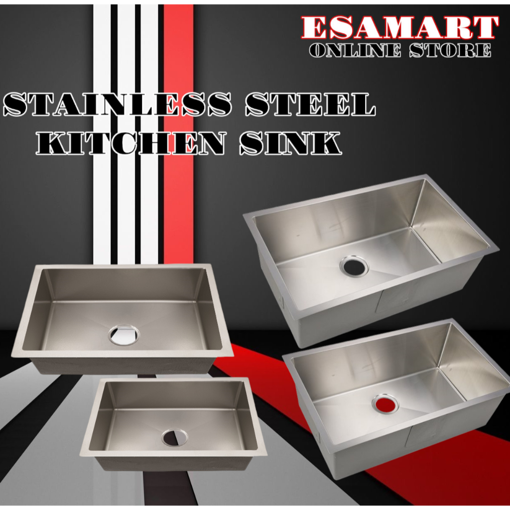 NEW Kitchen Sink Bowl Single sinki dapur sinki stainless steel singki ...