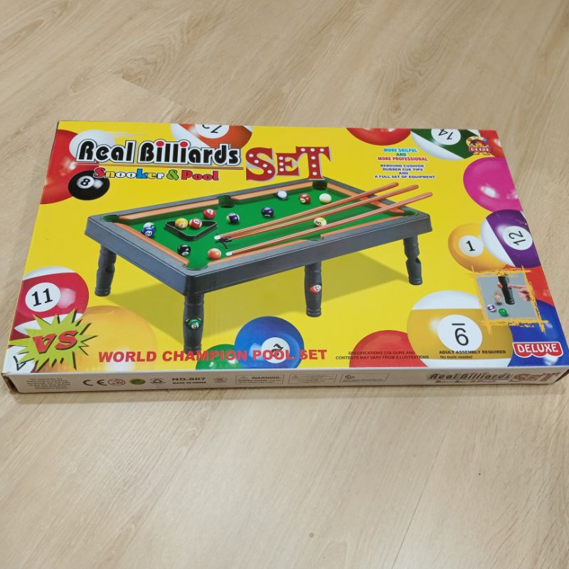 Snooker and Pool Real Billiards Set Deluxe Beise Mr DIY Mr TOY Free ...