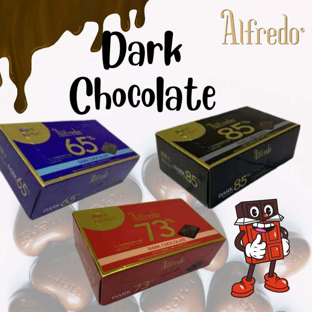Chocolate Coklat Dark Alfredo Bar Choc Vegan Friendly 85% 73% 65% 60g ...
