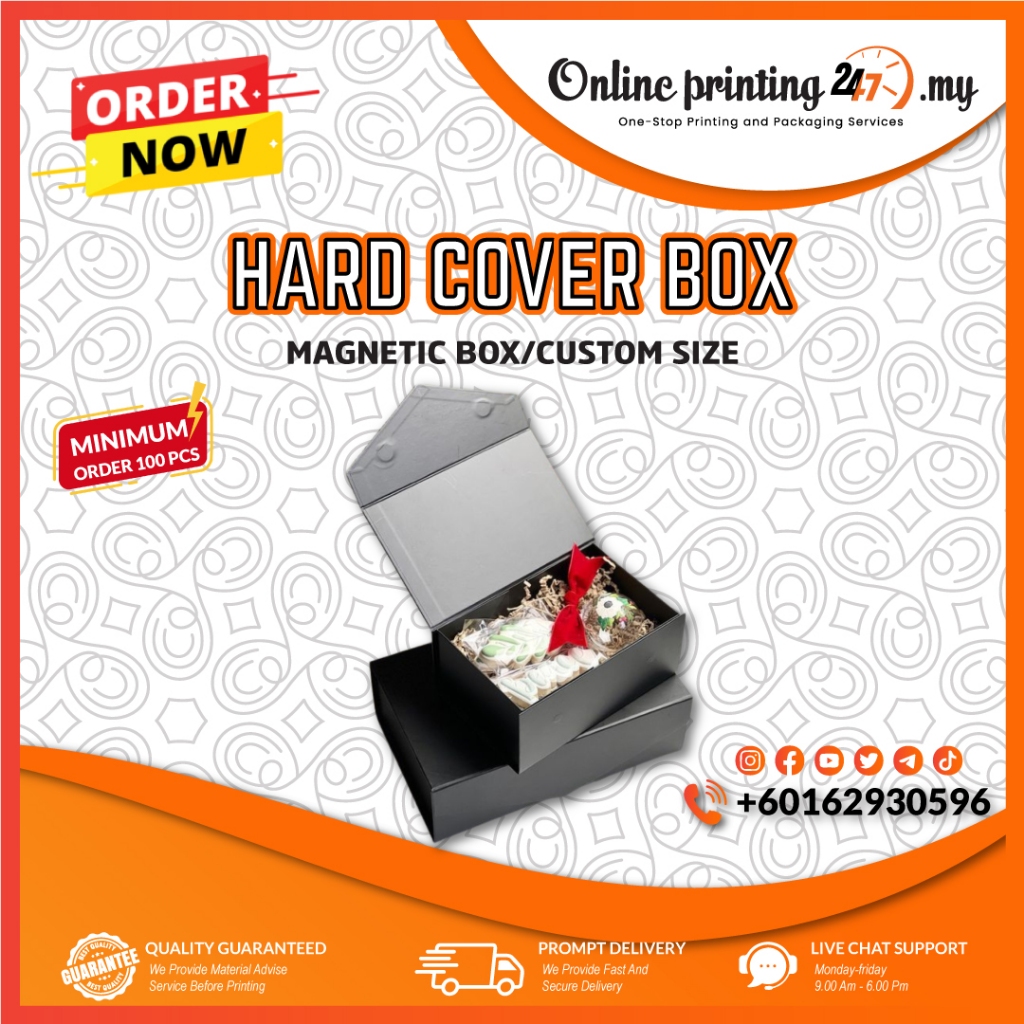 Magnetic Hard Cover Box | Gift Box | High-Quality Box | Top Bottom ...