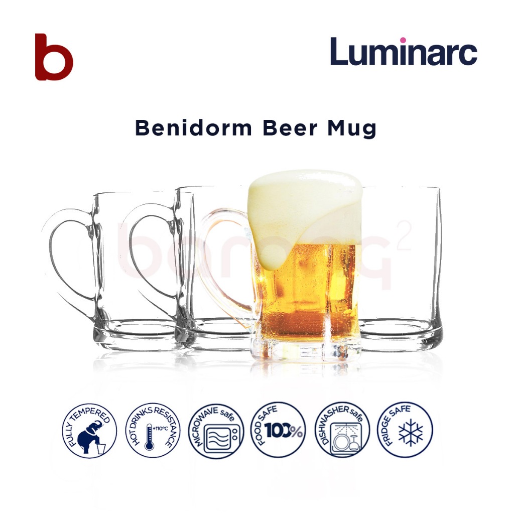[MY STOCK] Luminarc Benidorm Beer Mug 450ML | For Hot OR Cold Drinks ...