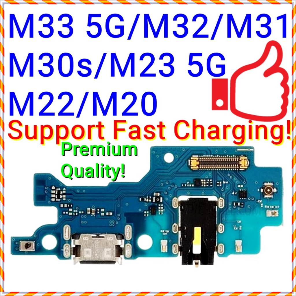 (Fast Charge) NEW ORI Charging Port Board MIC Ribbon Samsung Galaxy M33 ...