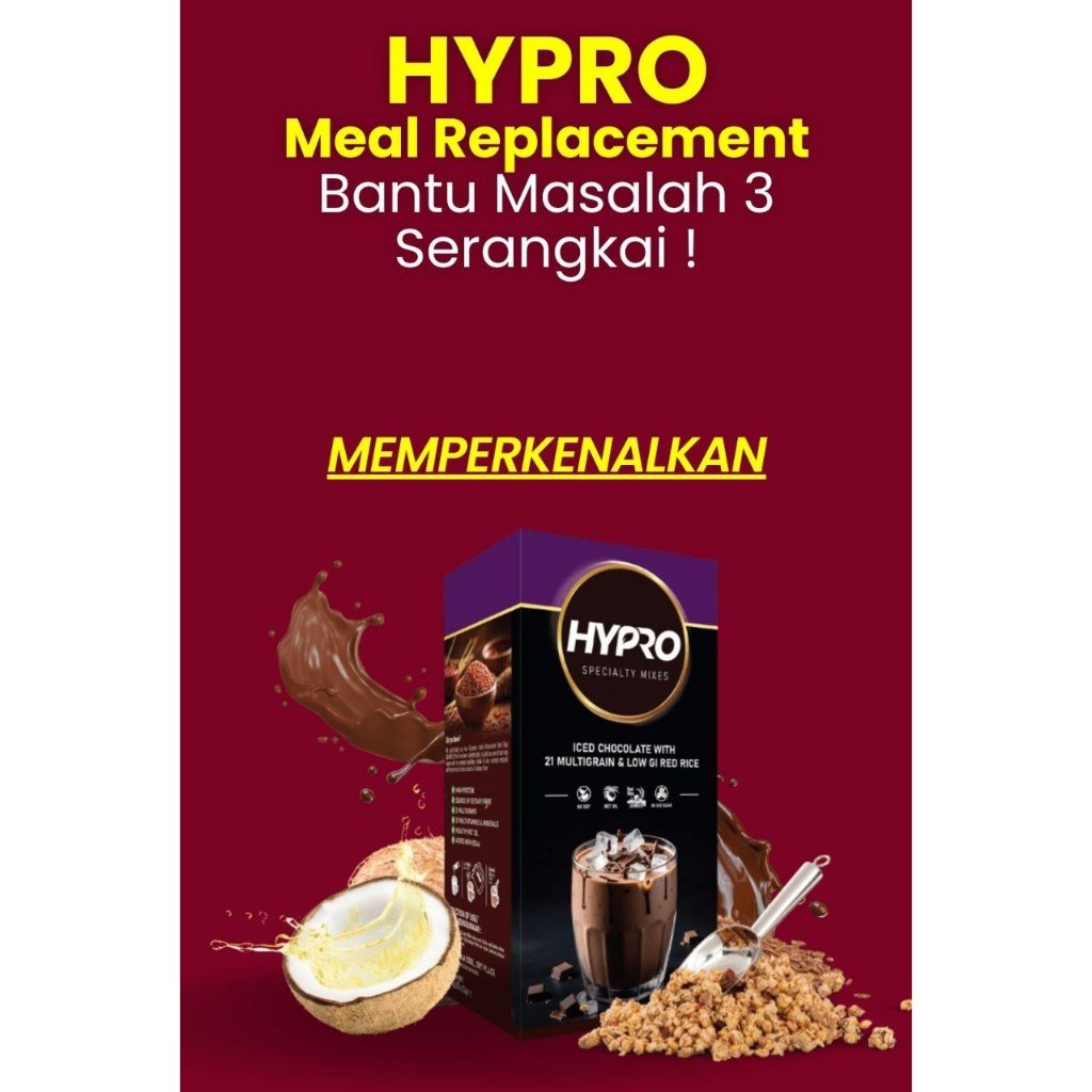 HYPRO Meal REPLACEMENT- MINUMAN COKLAT PREMIX DENGAN MCT OIL ...