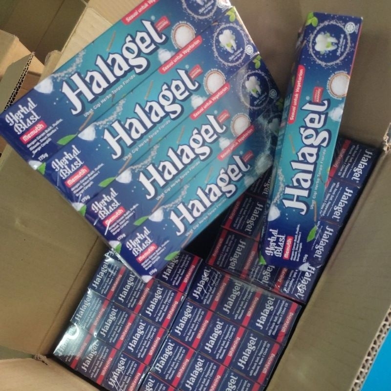 HALAGEL HERBAL BLAST 175G (WHITENING) 😍WITH ROCKSALT, PEPPERMINT ...