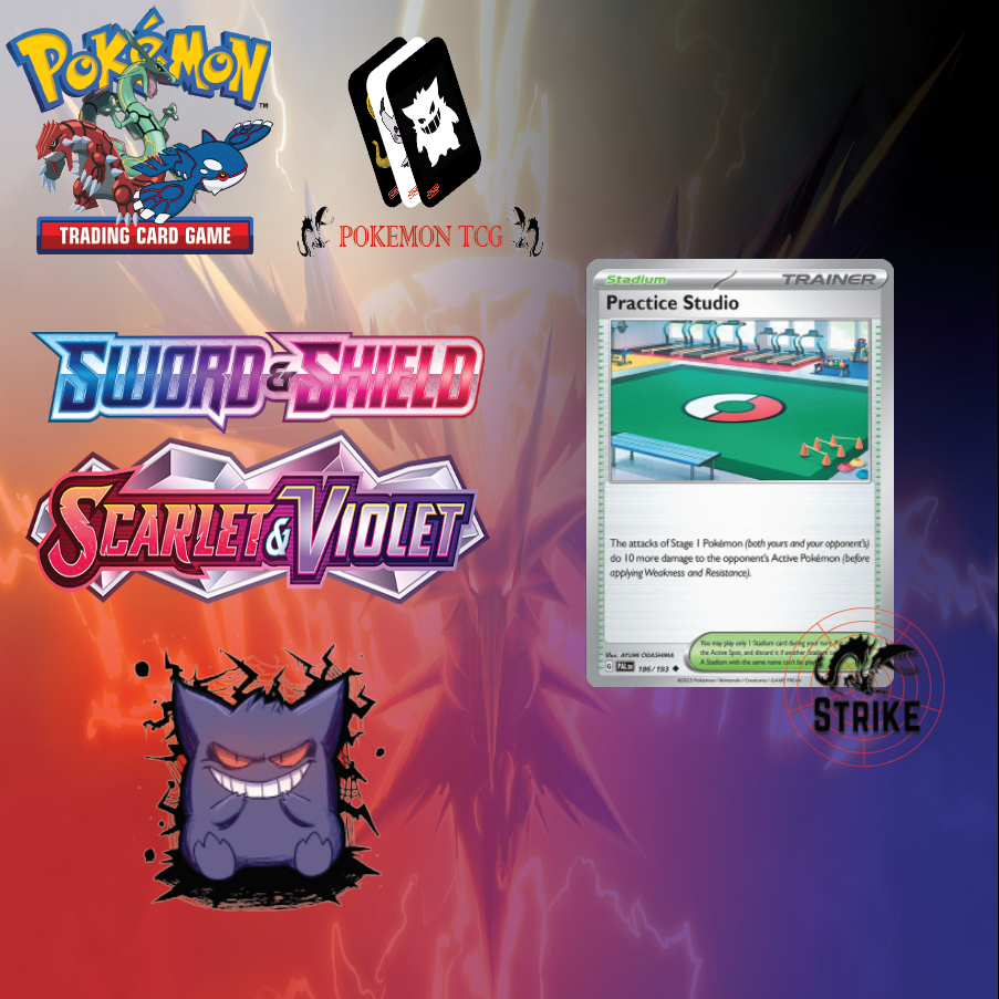 Pokemon Trainer Card - Practice Studio 186/193 Paldea Evolved SV02 ...