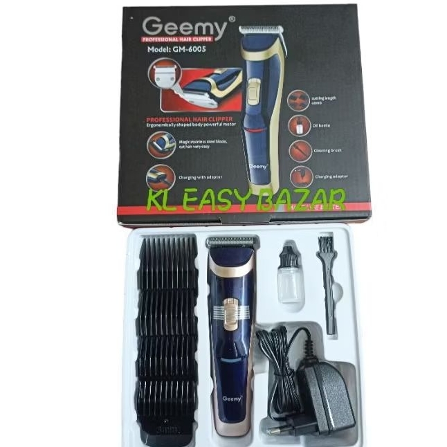 Original Mesin Gunting Rambut Professional Hair Clipper Geemy 6005 ...