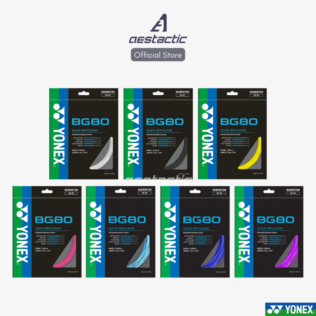 [100% ORIGINAL] YONEX Badminton String BG80 BG80 Power | Shopee Malaysia