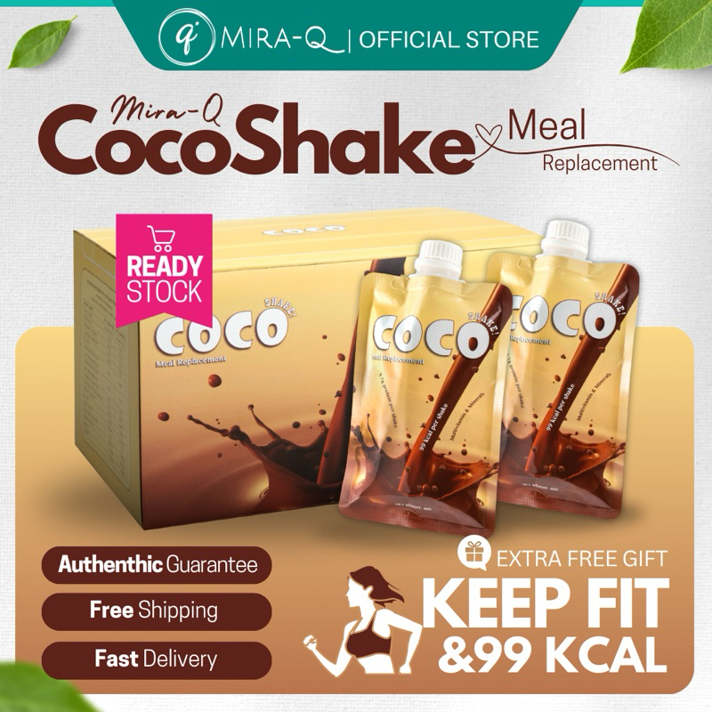 MIRA-Q CocoShake Meal Replacement | 99 Kcal · High Protein · Crunchy ...