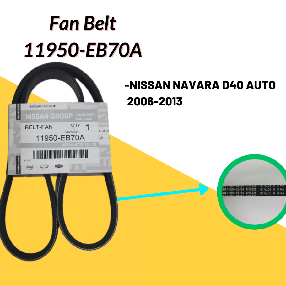 Original Nissan Navara Belting - 11950-EB70A (4PK820 ) | Shopee Malaysia