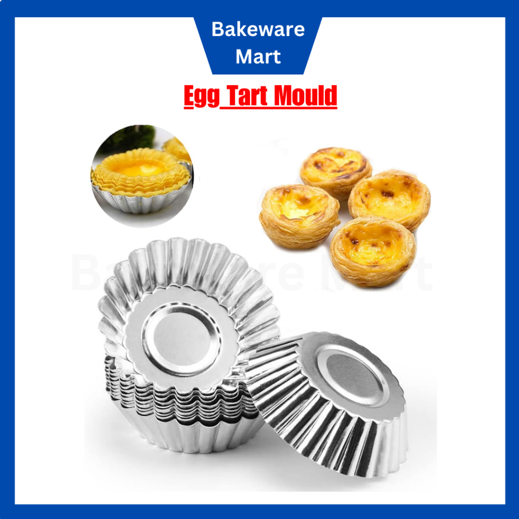 Auminium Egg Tart Mould/ Acuan Fruit Tart/ Cheese Tart Mould/ Mini tart ...