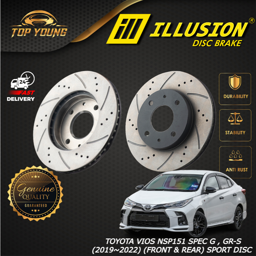 ILLUSION TOYOTA VIOS 1.5 NSP151 (2019~2022) SPEC G, GR-S, FRONT & REAR ...