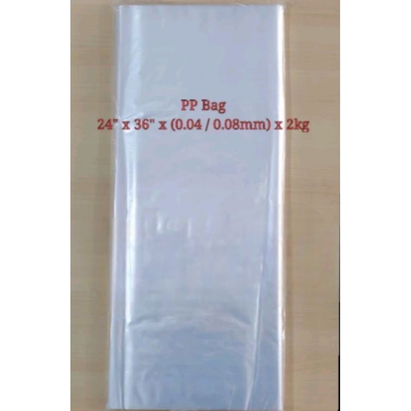 Plastic 2kg /PP Bag 24 x 36 Inch /PP Bag 20 x 30 Inch / Plastik Jernih ...