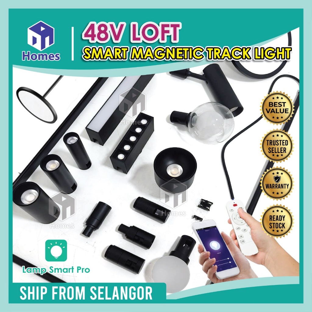 Loft Smart Magnetic Track Light, Lampu LED Magnetic Trek, Magnetic ...