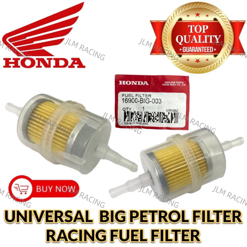 UNIVERSAL BIG FUEL FILTER PETROL FILTER RACING PENAPIS MINYAK HONDA ...