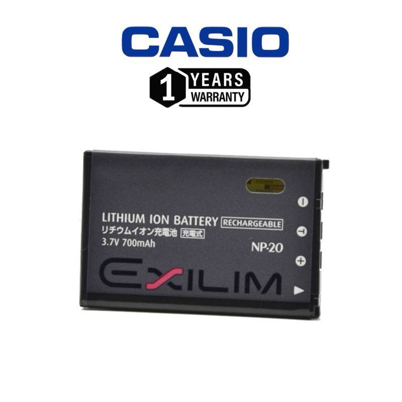 CASIO NP20 NP-20 BATTERY ORIGINAL (1 YEARS WARRANTY) | Shopee Malaysia