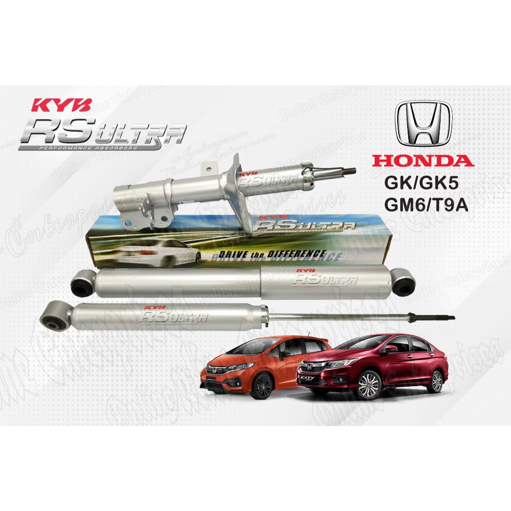 KAYABA KYB RS Ultra Honda Jazz GK GK5 Fit CITY GM6 T9A '08-'19 Suspension GAS HEAVY DUTY ...