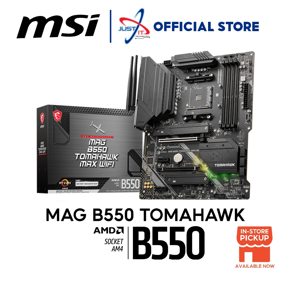 MSI MAG B550 TOMAHAWK MAX WIFI AM4 GAMING MOTHERBOARD COMBO RYZEN 5 ...