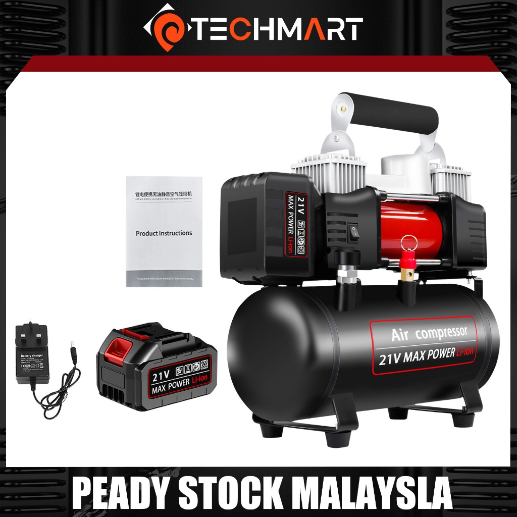 Portable 3L Air Compressor Oil-free Silent Air Pump Oil-free Silent Air ...