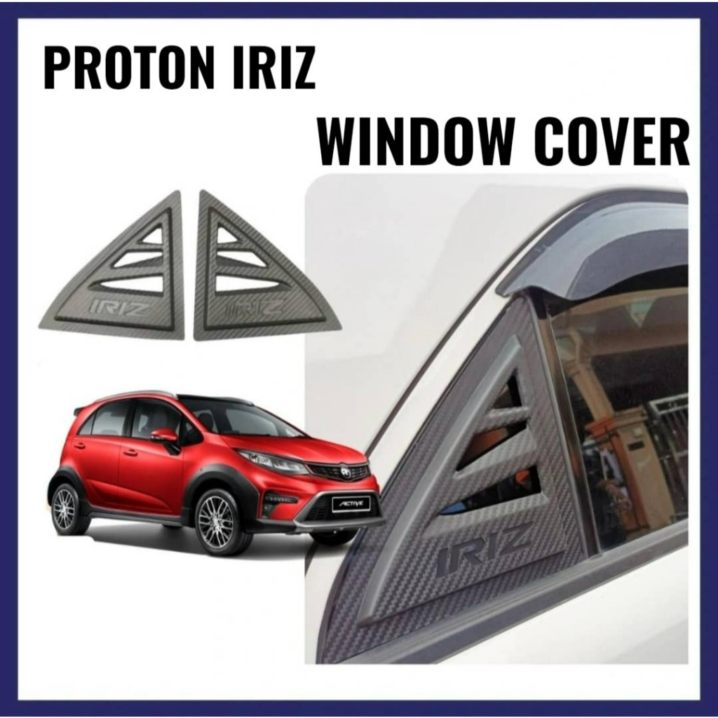 PROTON IRIZ REAR WINDOW COVER 3D CARBON | Shopee Malaysia