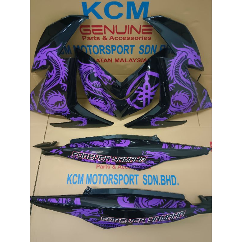 COVERSET YAMAHA Y15 V1 V2 DESIGN CUSTOM DRAGON CHO!! EDITION { BULEH ...