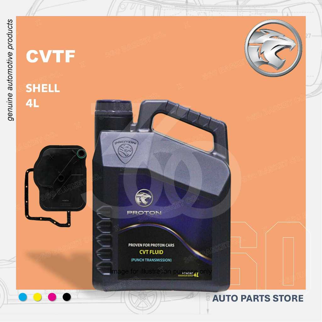GENUINE ORIGINAL PROTON MINYAK ATF CVT TRANSMISSION GEAR OIL FLUID (4L ...