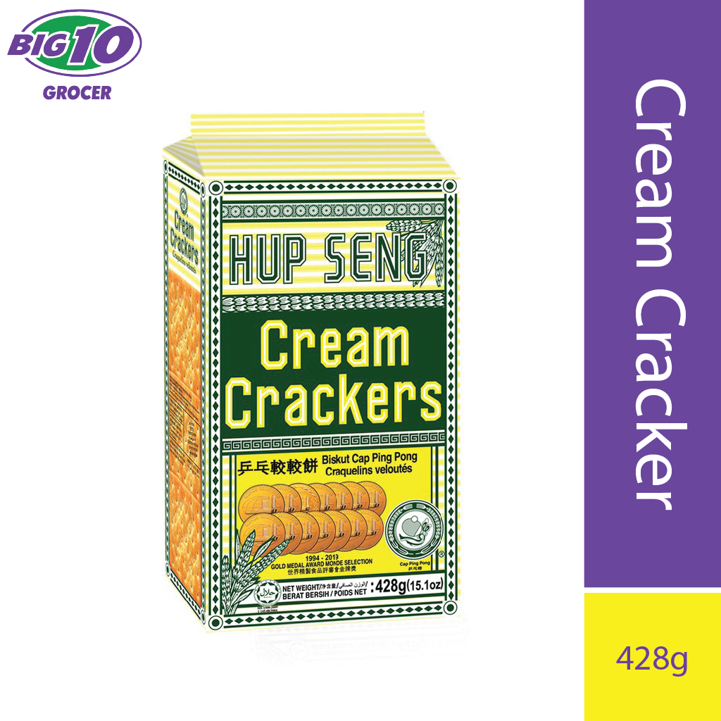 HUP SENG Ping Pong Cream Cracker Biscult (428g) | Shopee Malaysia