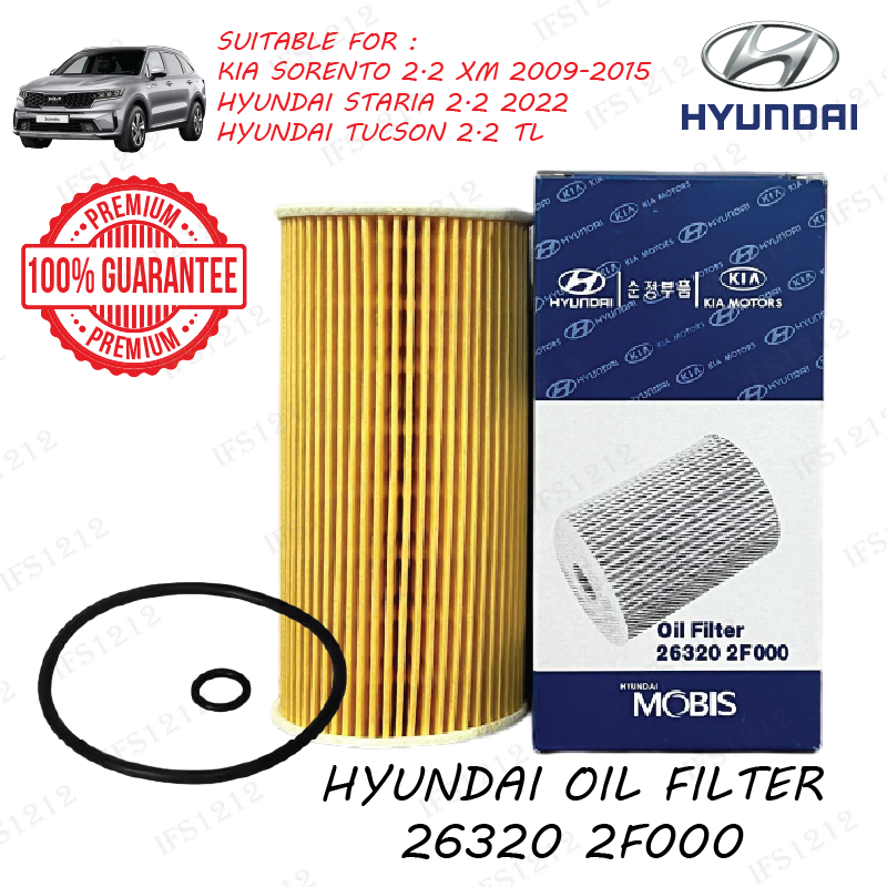 🇲🇾ORI NEW🔥 OIL FILTER HYUNDAI KIA SORENTO XM 2009-2015 STARIA 2.2 2022 ...
